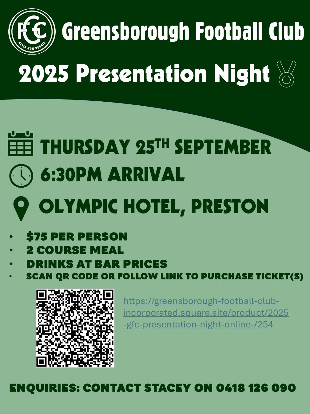 GFNC 2025 Presentation Night – Greensborough Football Club